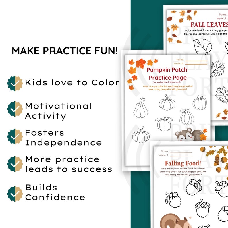 Fall Music Printable Practice Tracker, Printable November Practice ...
