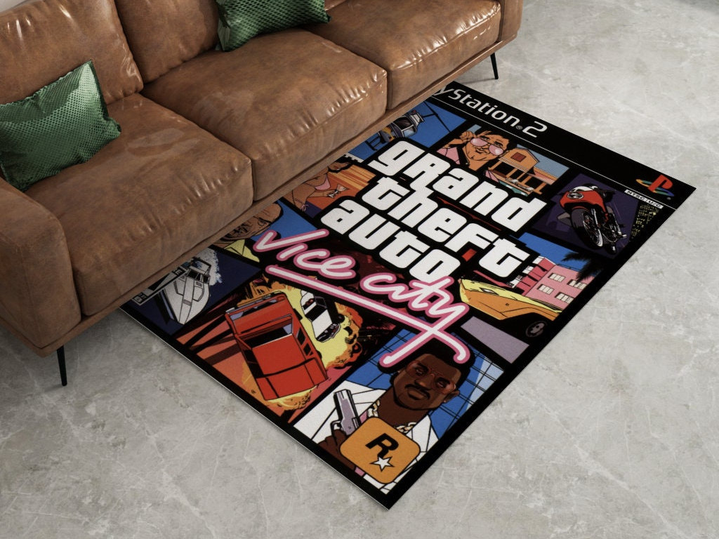 Grand Theft Auto Vice City Rug GTA VC PS2 Videogame - Etsy