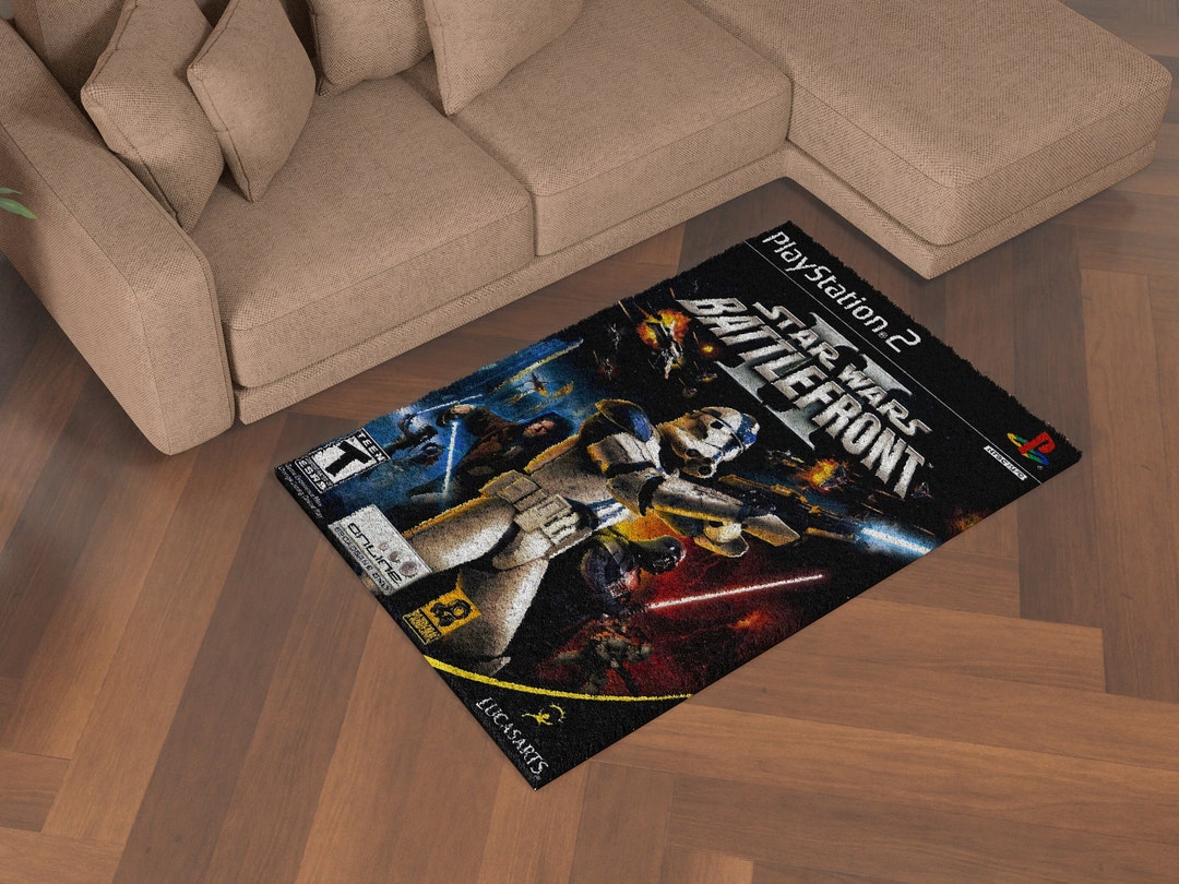 Star Wars Battlefront 2 2005 PS2 Carpet / Rug Classic Games Gaming Room ...