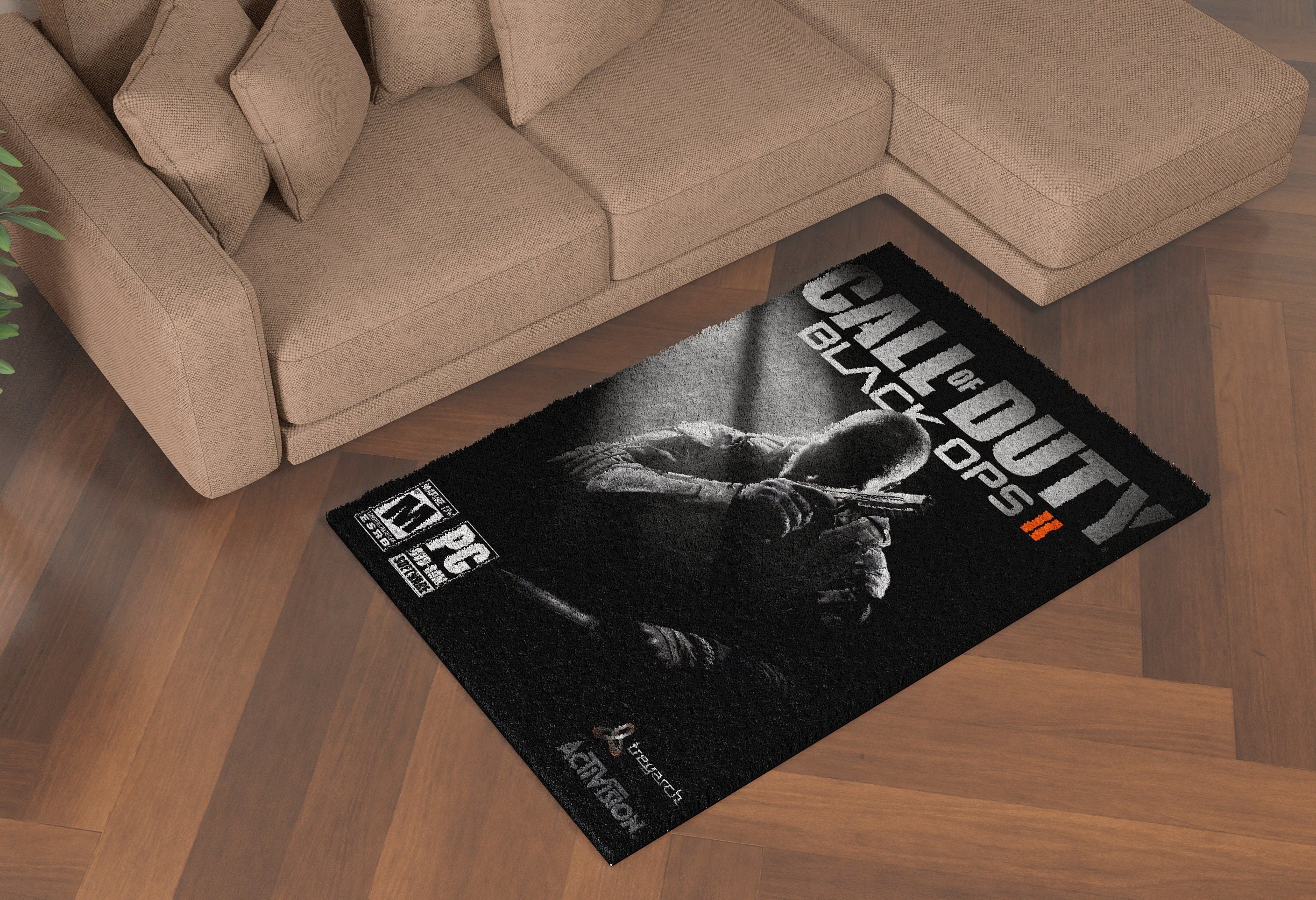 CALL OF DUTY Video Game Rug, Game Room Rug, Gaming Carpet, Aesthetic ...
