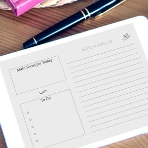 Daily Routine - Template Habit Tracker and Daily Notes for Supernote - Etsy