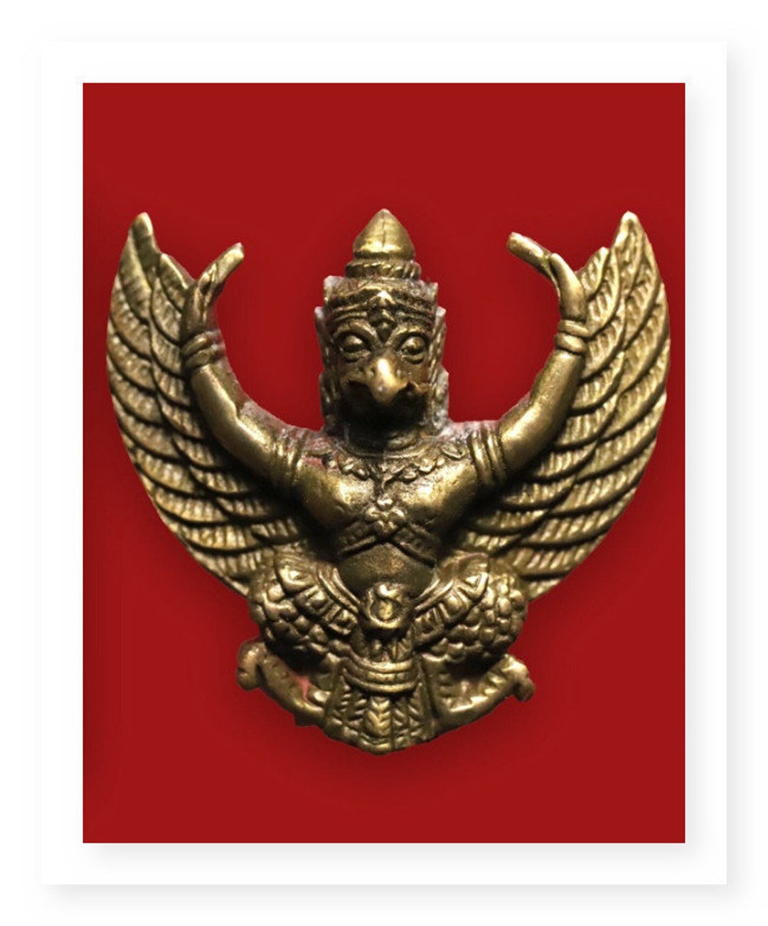 Garuda Kings Phra Khrut LP Moon Amulet Wealth Good Fortune Success ...