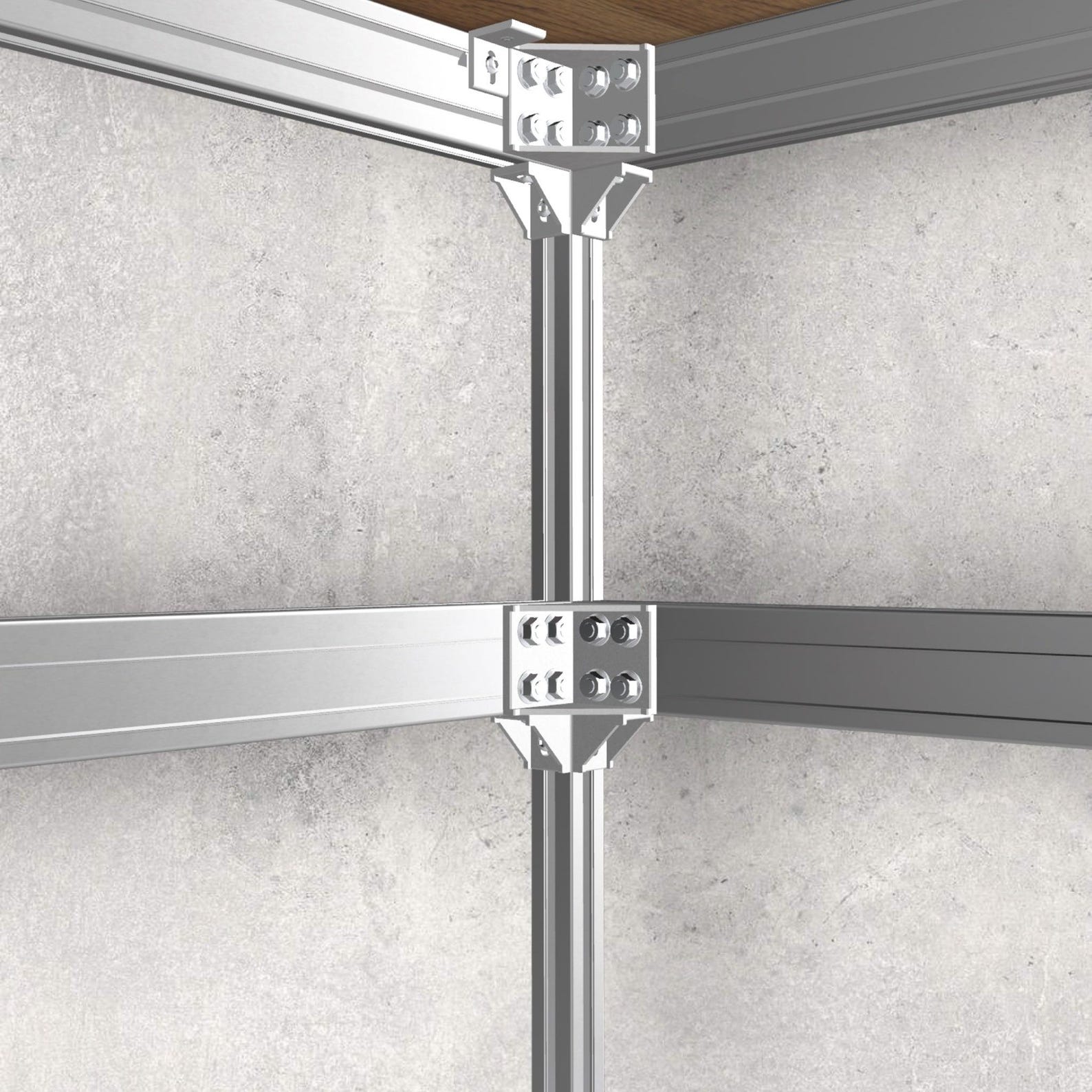 A Simple Workshop Table Aluminum Extrusion 3D Modeled Design Build Plan ...
