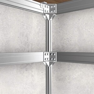 A Simple Workshop Table Aluminum Extrusion 3D Modeled Design Build Plan ...