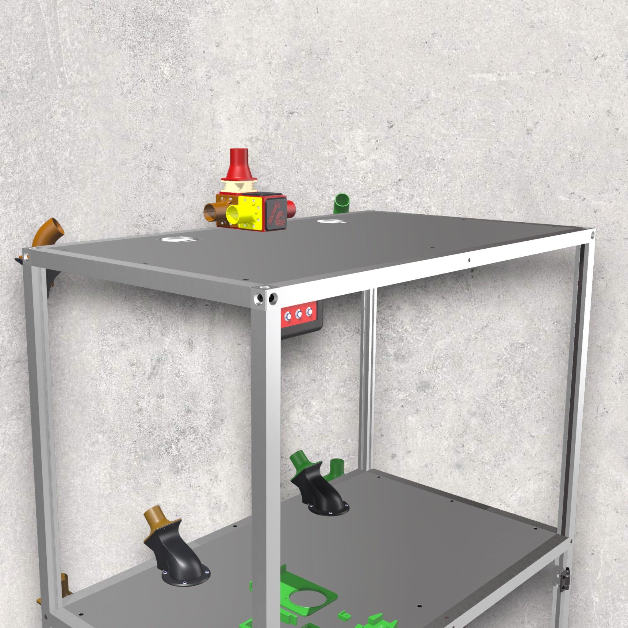 3D Printer Rack V2 Aluminum Extrusion 3D Modeled Design Build Plan - Etsy