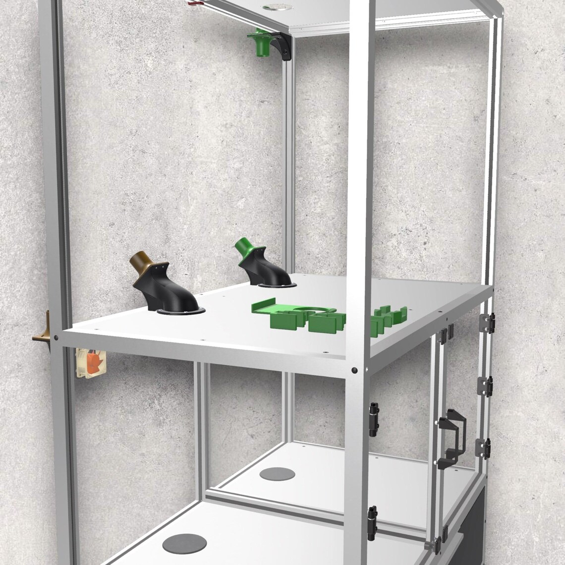 3D Printer Rack V2 Aluminum Extrusion 3D Modeled Design Build Plan - Etsy
