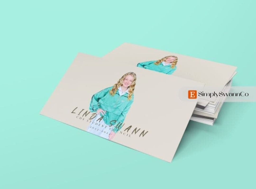 Student Council Handout Card - Etsy