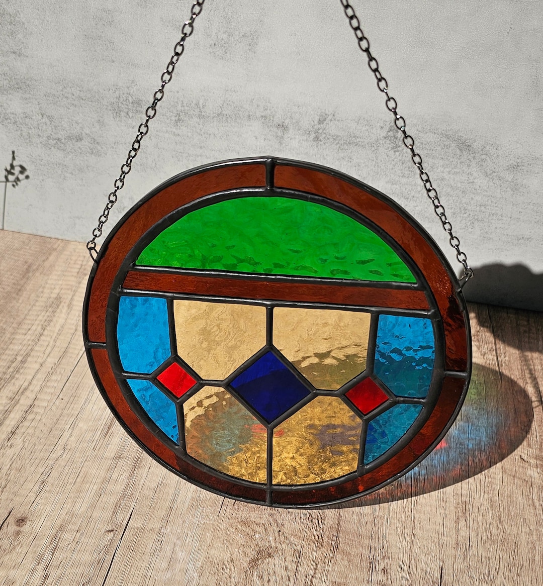 Made to Order Window Stained Glass Suncatcher Bluey Inspired Stained ...