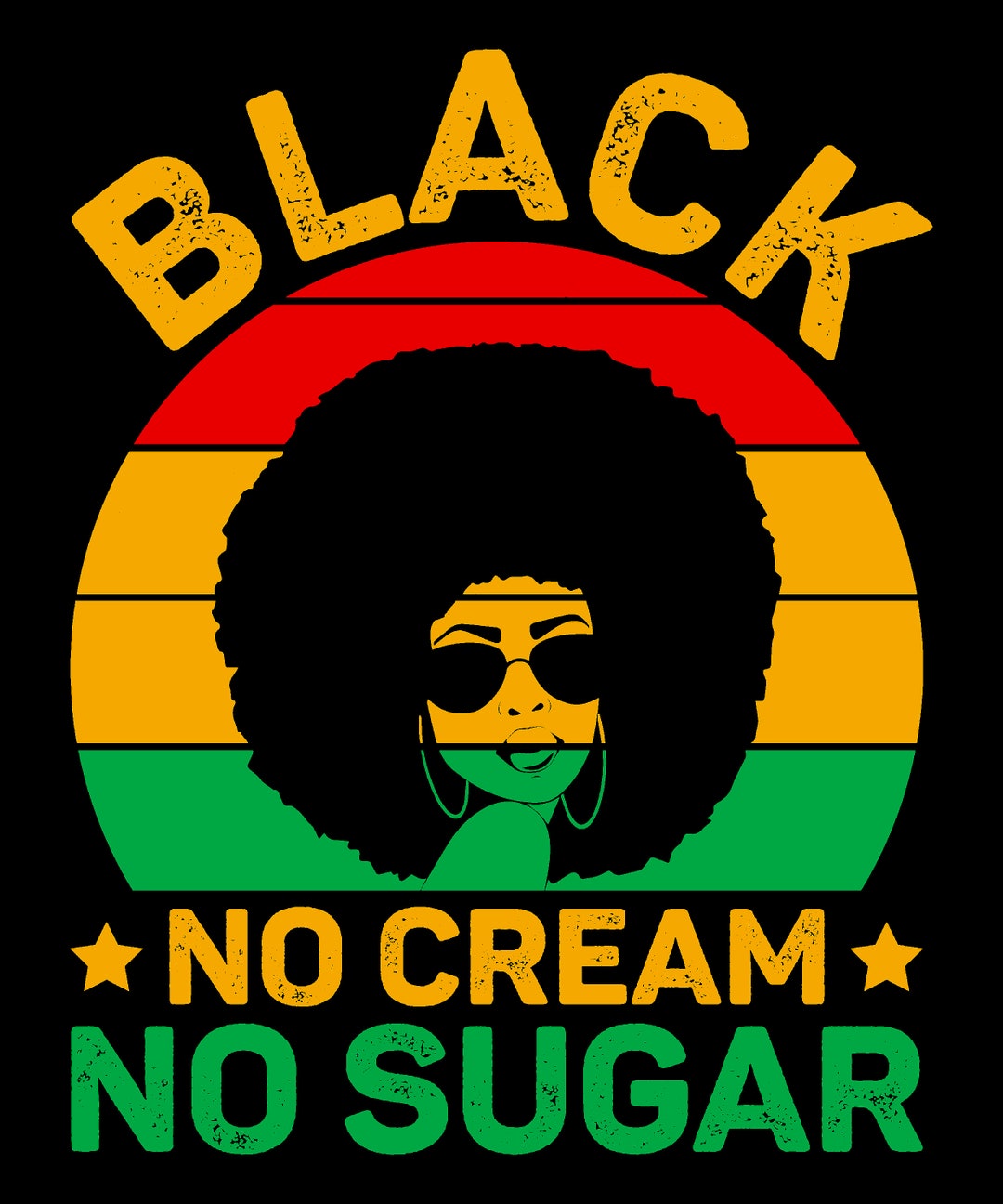 Black No Sugar No Cream - Etsy