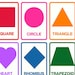 Learning Shapes Flashcards for Kids - Fun Educational Tool for Shape ...