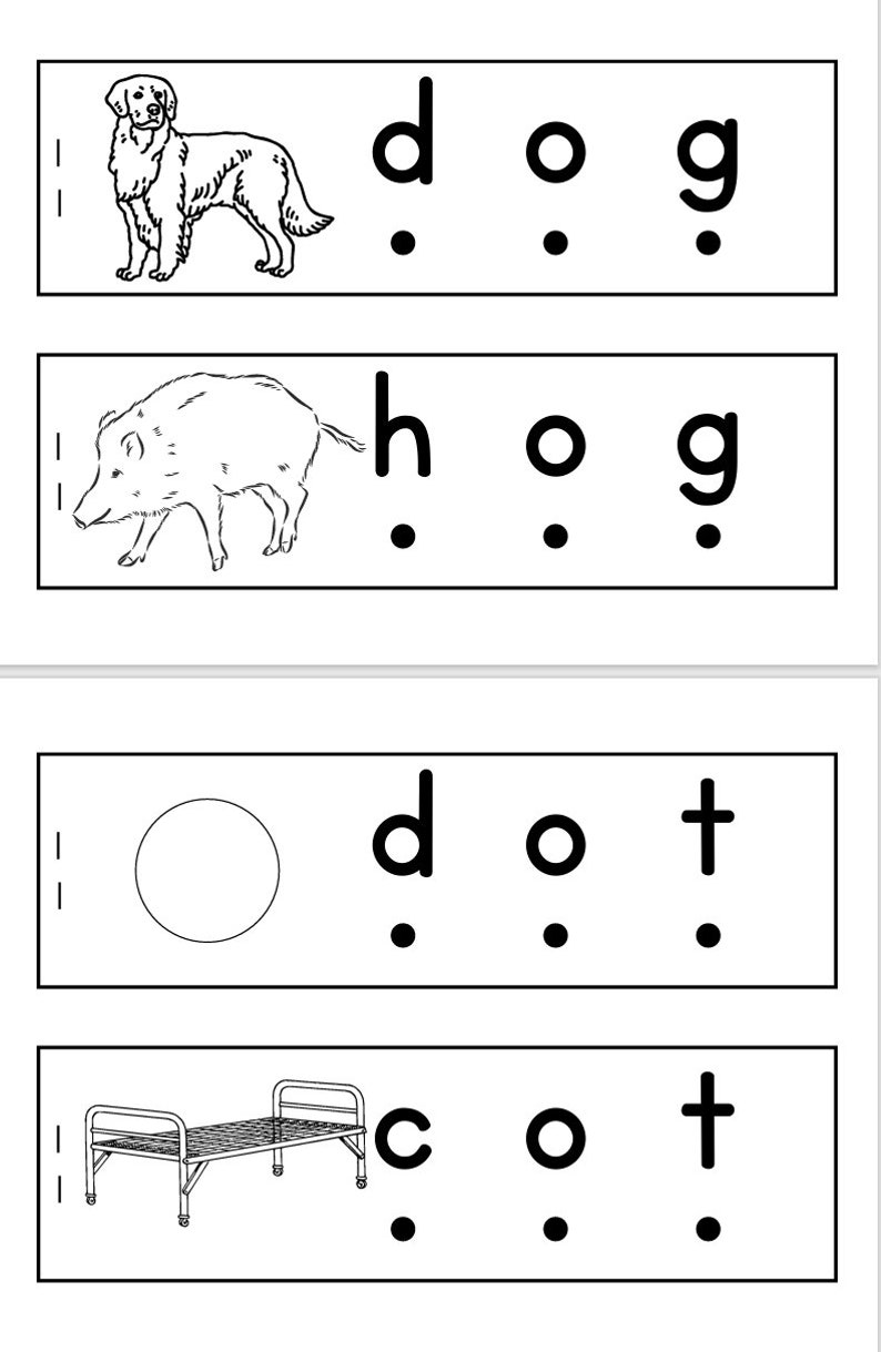 CVC Picture and Word Flipbook - Etsy