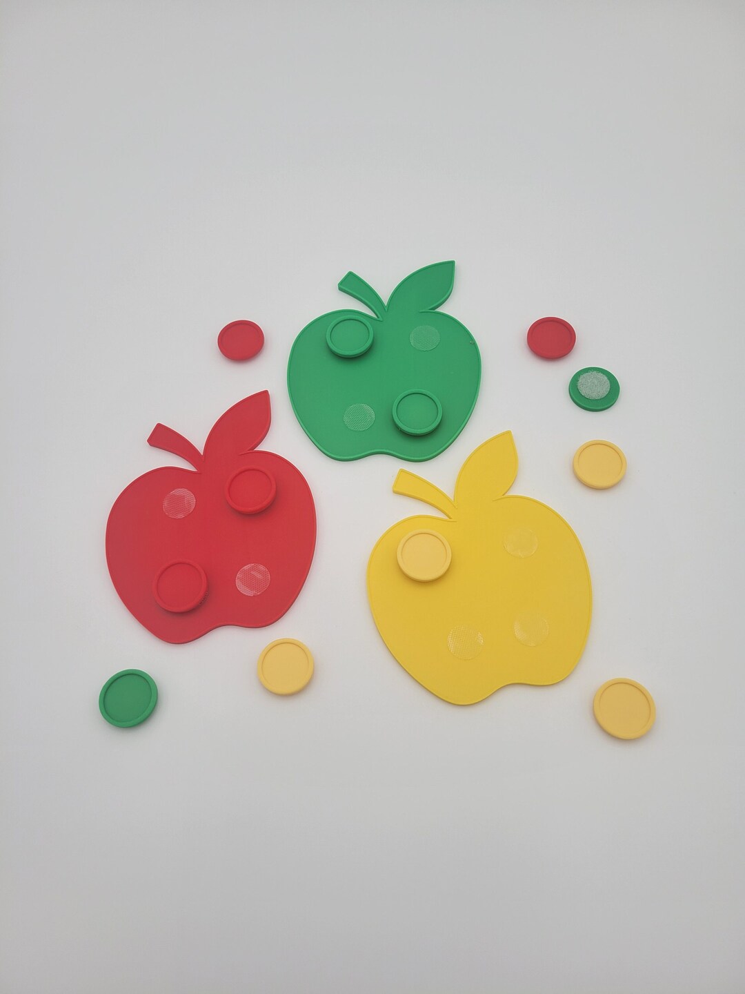 Apple Color Activity, Montessori Learning & Educational Toy, Preschool ...