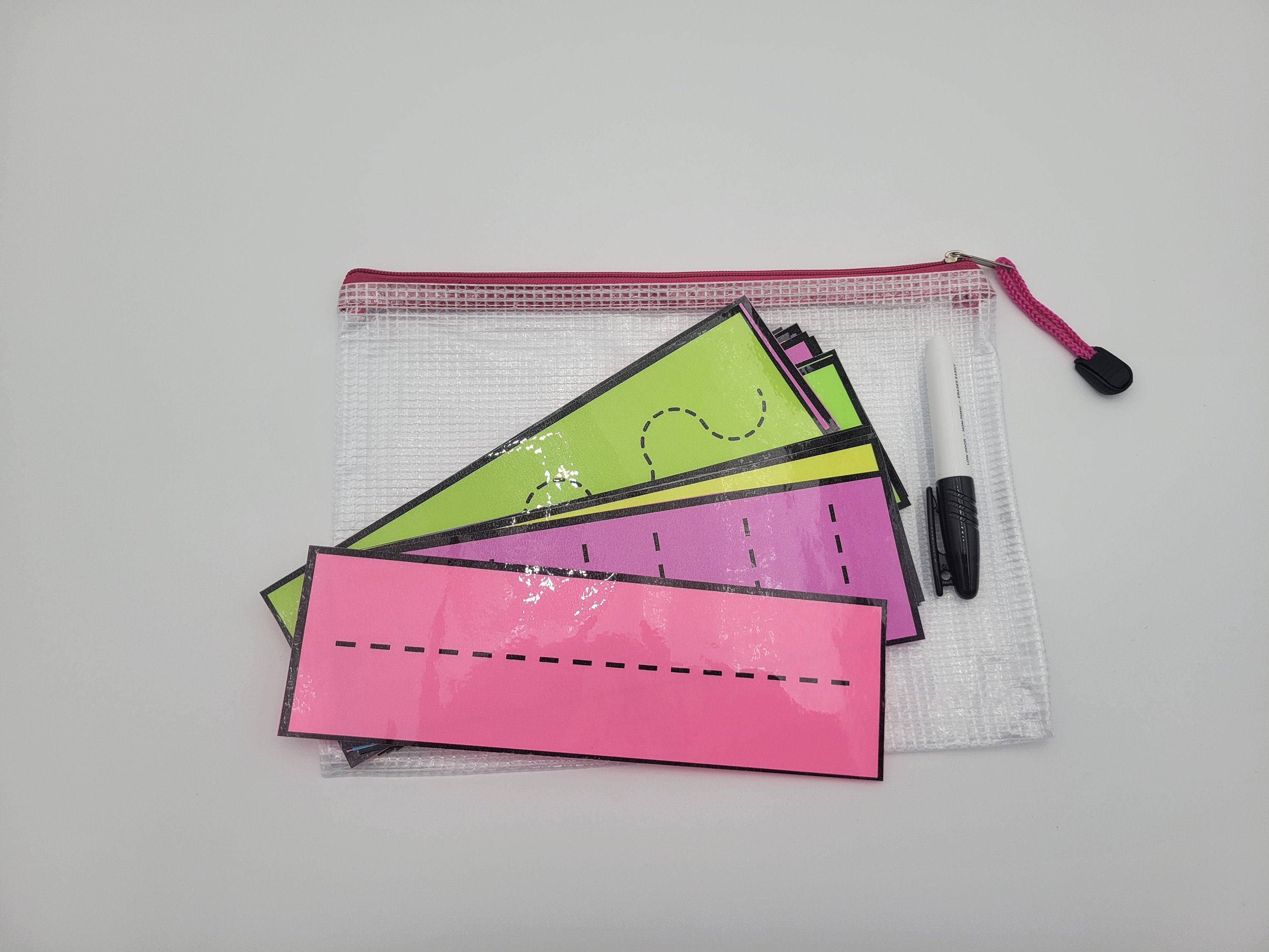 Pre-writing Line Trace, Dry Erase Laminated, Ready to Use Busy Bag - Etsy