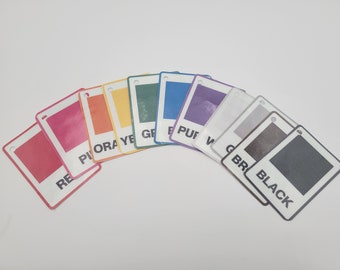 Color Block Flashcards, Color Flashcards Autism, CBT, Prek Colors ...