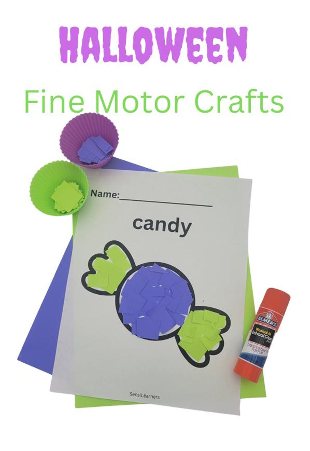 Halloween Fine Motor Crafts-autumn and Fall Printables for Toddler ...