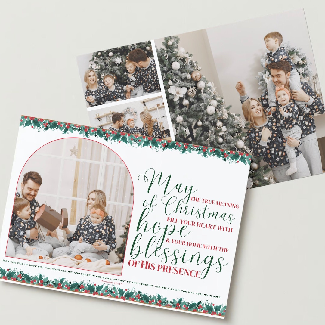 Bible Verse Card for Christmas Scripture Card for Christian Christmas ...