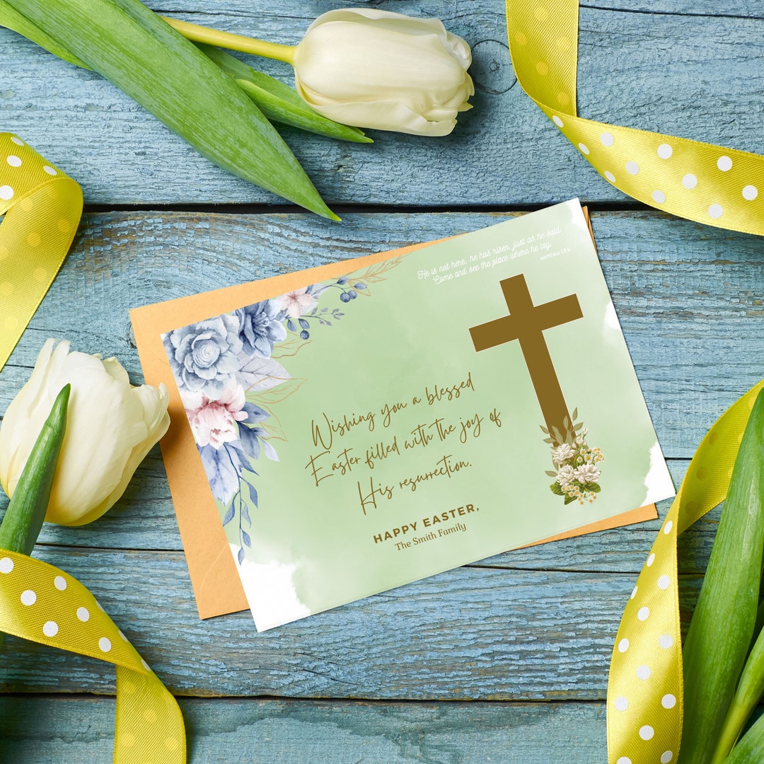 Printable Bible Verse Card for Easter Scripture Card for Christian ...