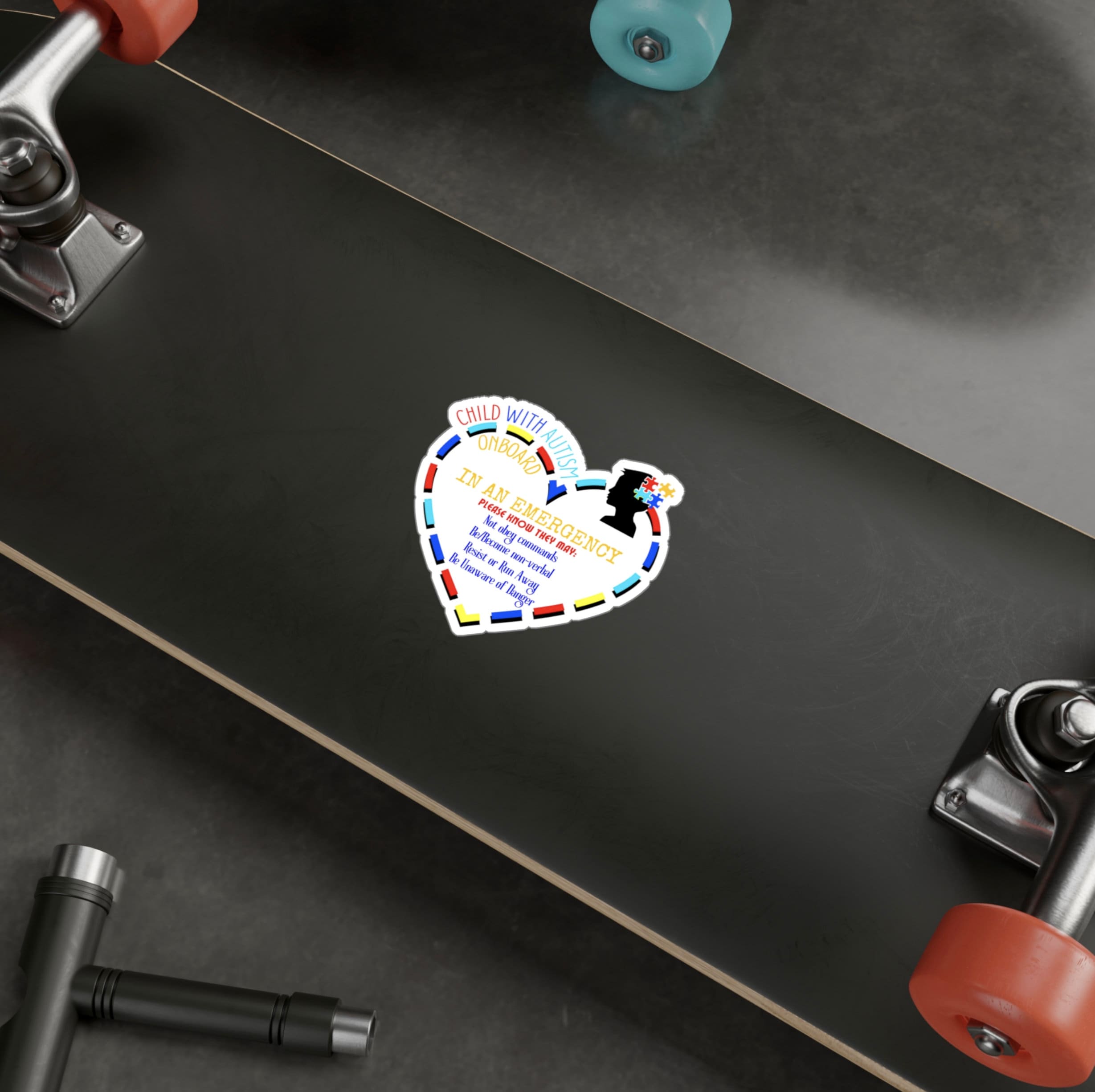 Autism Awareness Car Decal Child With Autism Onboard Sticker Safety ...