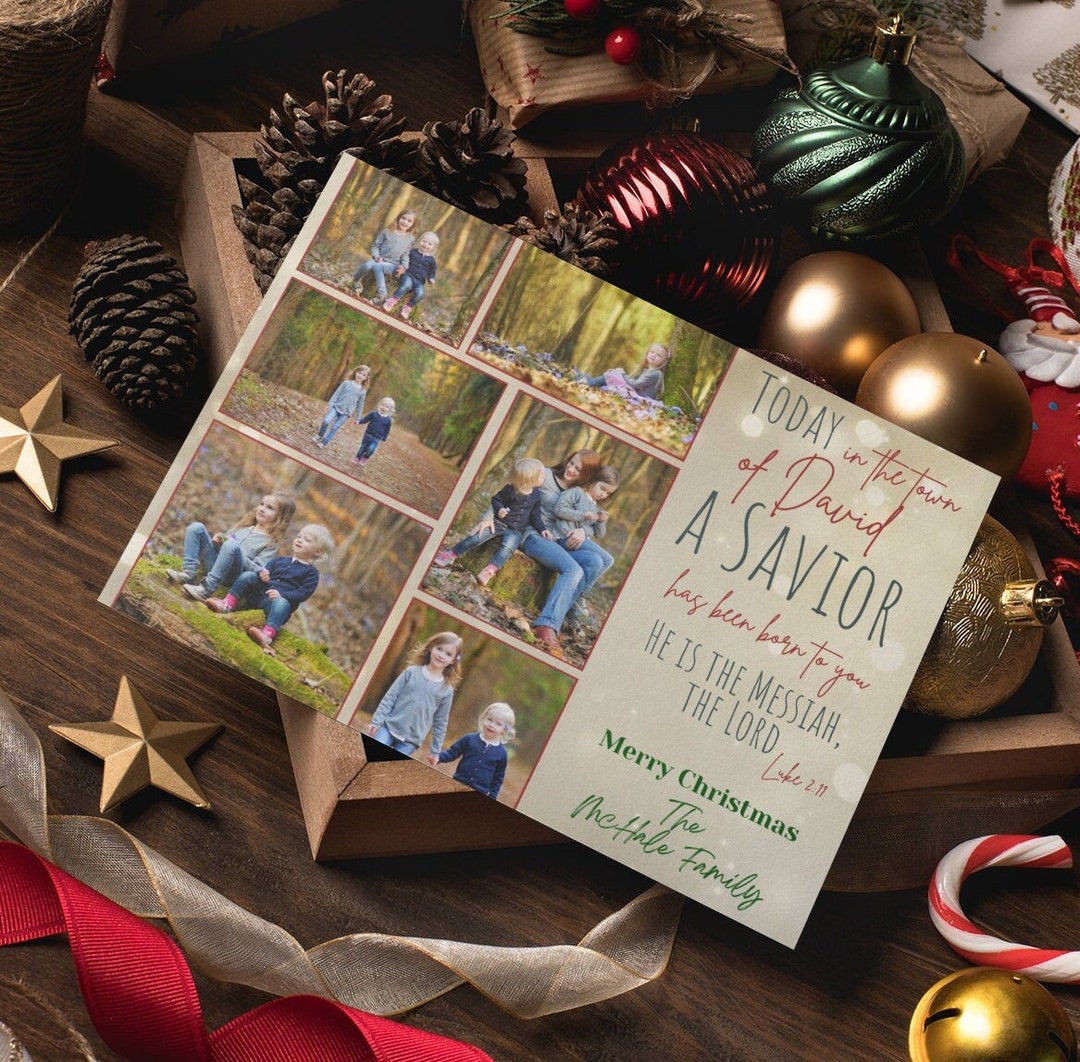 Bible Verse Card for Christmas Scripture Card for Christian Christmas ...