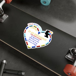 Autism Awareness Car Decal | Child With Autism Onboard Sticker Safety ...
