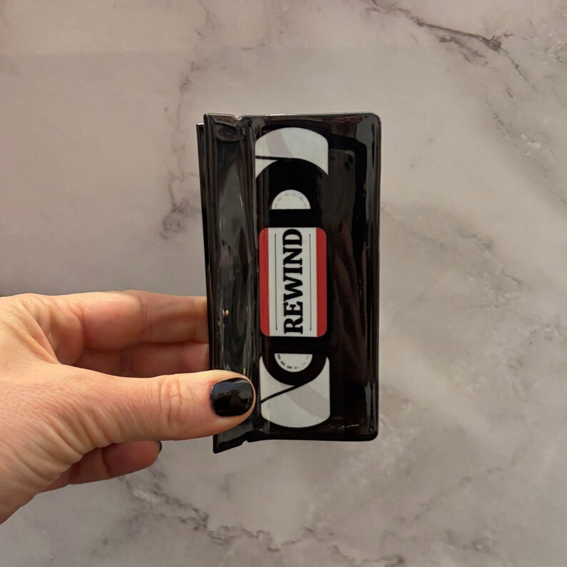 VHS Tape Hair Claw Be Kind Please Rewind | '80s '90s Cassette Claw Clip ...