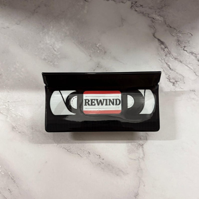 VHS Tape Hair Claw Be Kind Please Rewind | '80s '90s Cassette Claw Clip ...