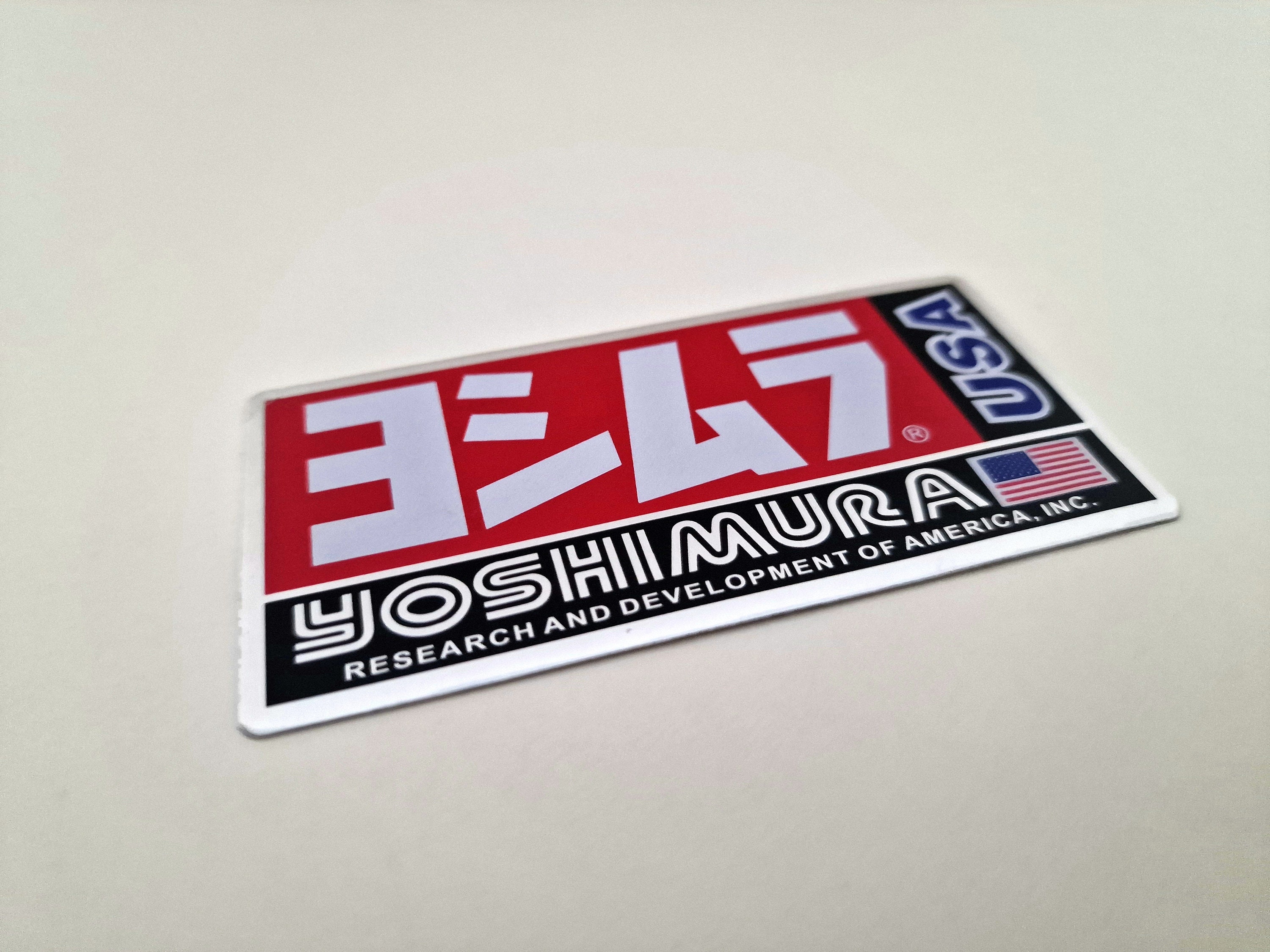 Yoshimura Metal Exhaust Sticker Badge Logo Graphics Decals Emblem ...