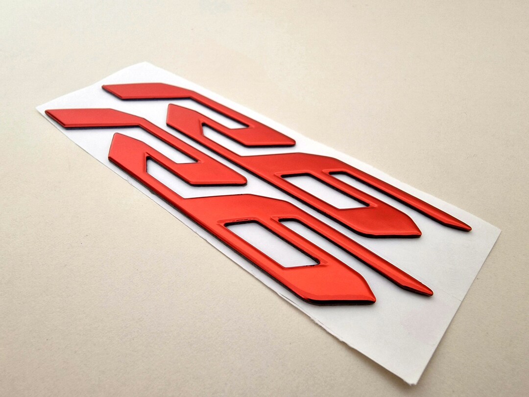 Yamaha R6 Red 3D Badge Logo Stickers Graphics Decals Emblem YZF ...