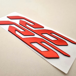 Yamaha R6 Red 3D Badge Logo Stickers Graphics Decals Emblem YZF ...