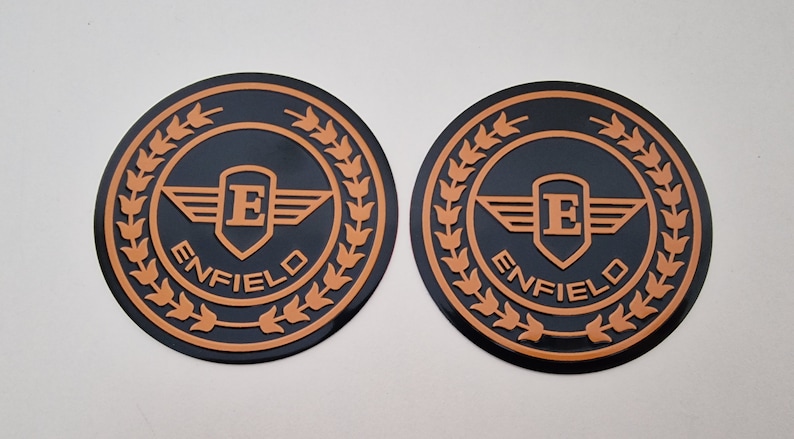Royal Enfield 3D Embossed Aluminium Badge Sticker Graphic Decal Logo ...