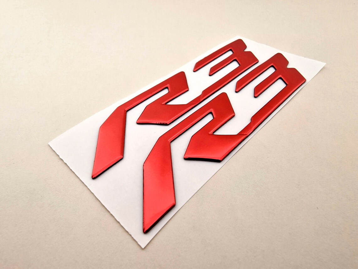 Yamaha R3 Red 3D Badge Logo Stickers Graphics Decals Emblem - Etsy
