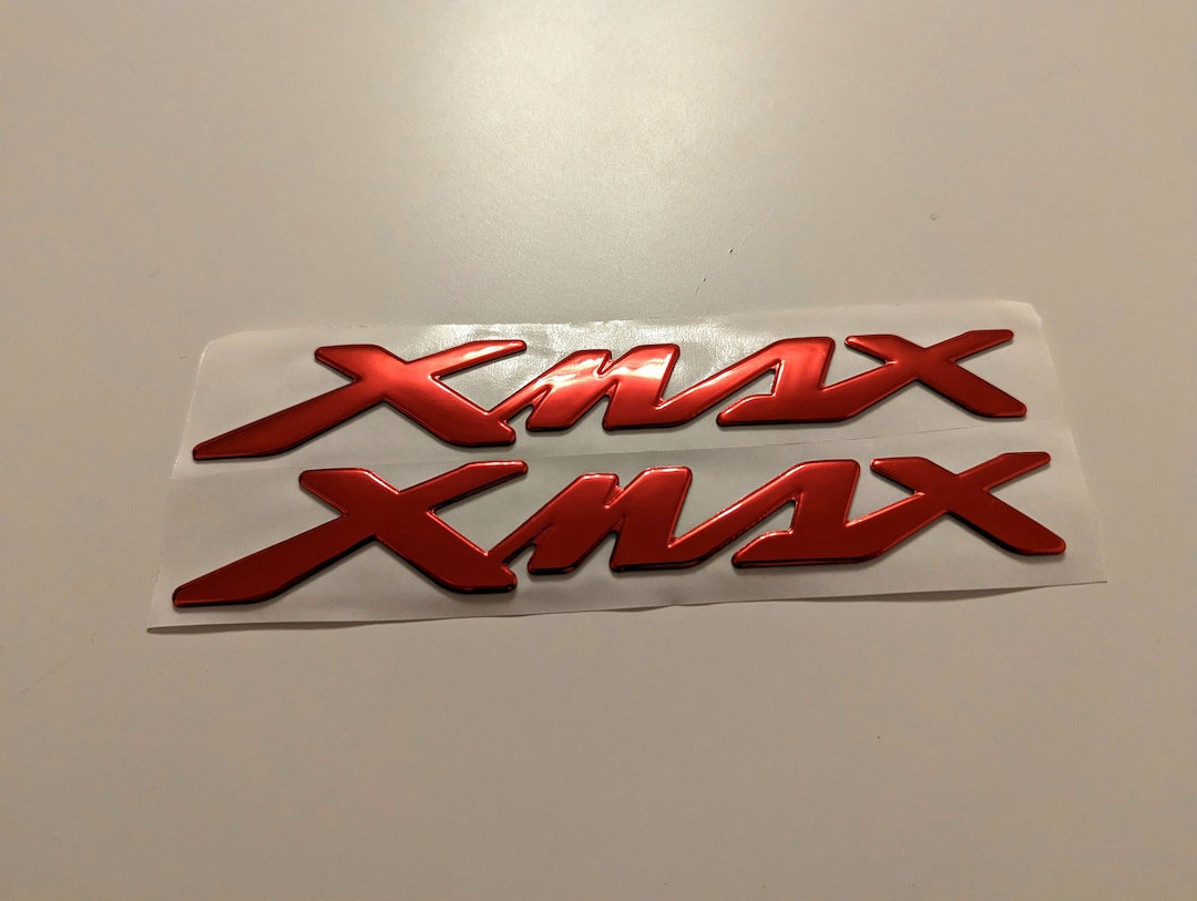 Yamaha Xmax Red 3D Badge Logo Stickers Graphics Decals Emblem X Max ...