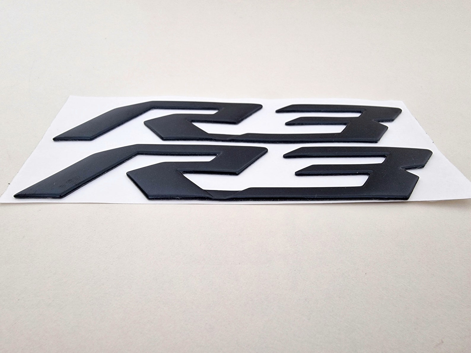 Yamaha R3 Black 3D Badge Logo Stickers Graphics Decals Emblem YZF ...