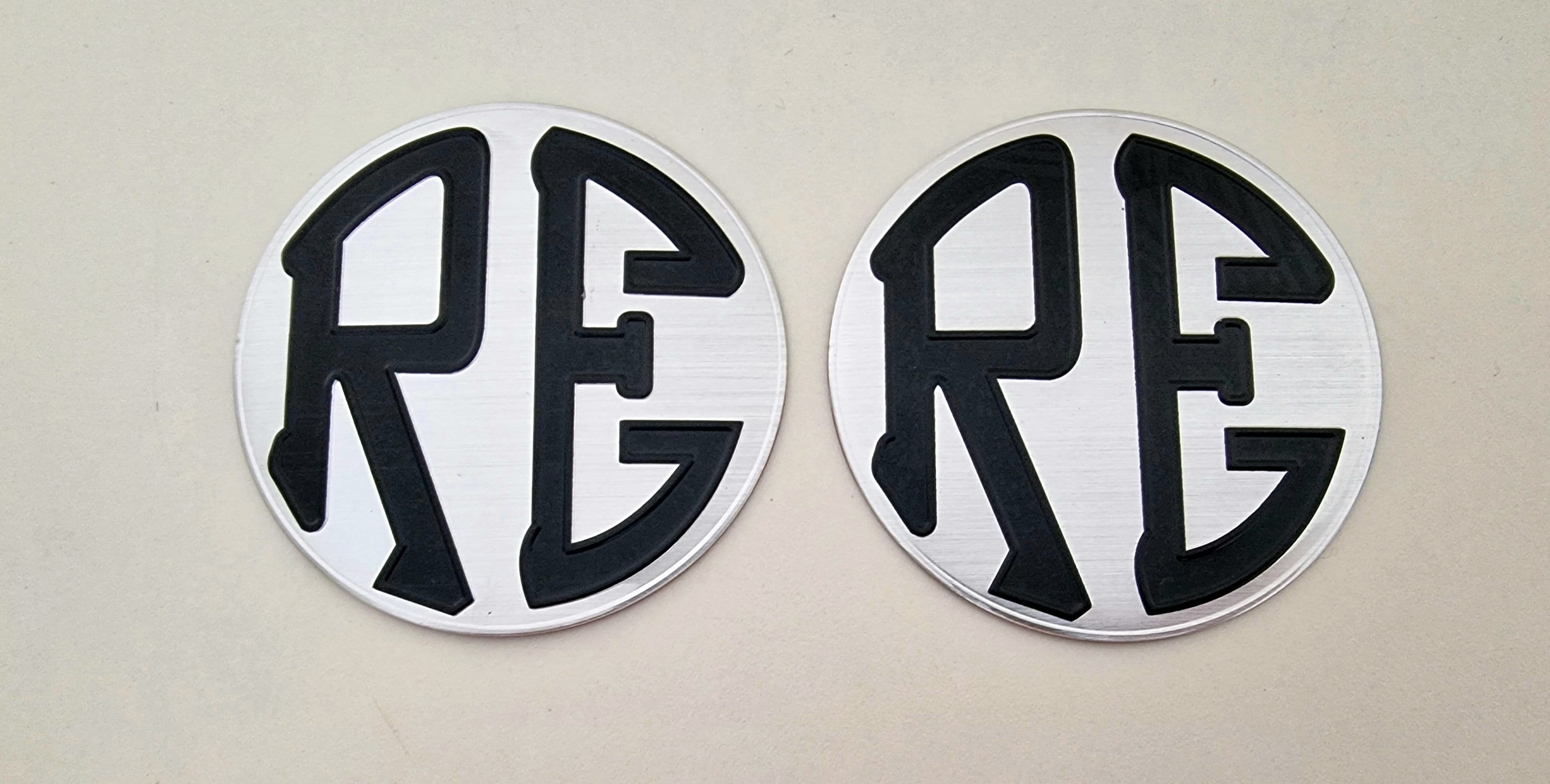 Royal Enfield 3D Embossed Aluminium Badge Sticker Graphic Decal Logo ...