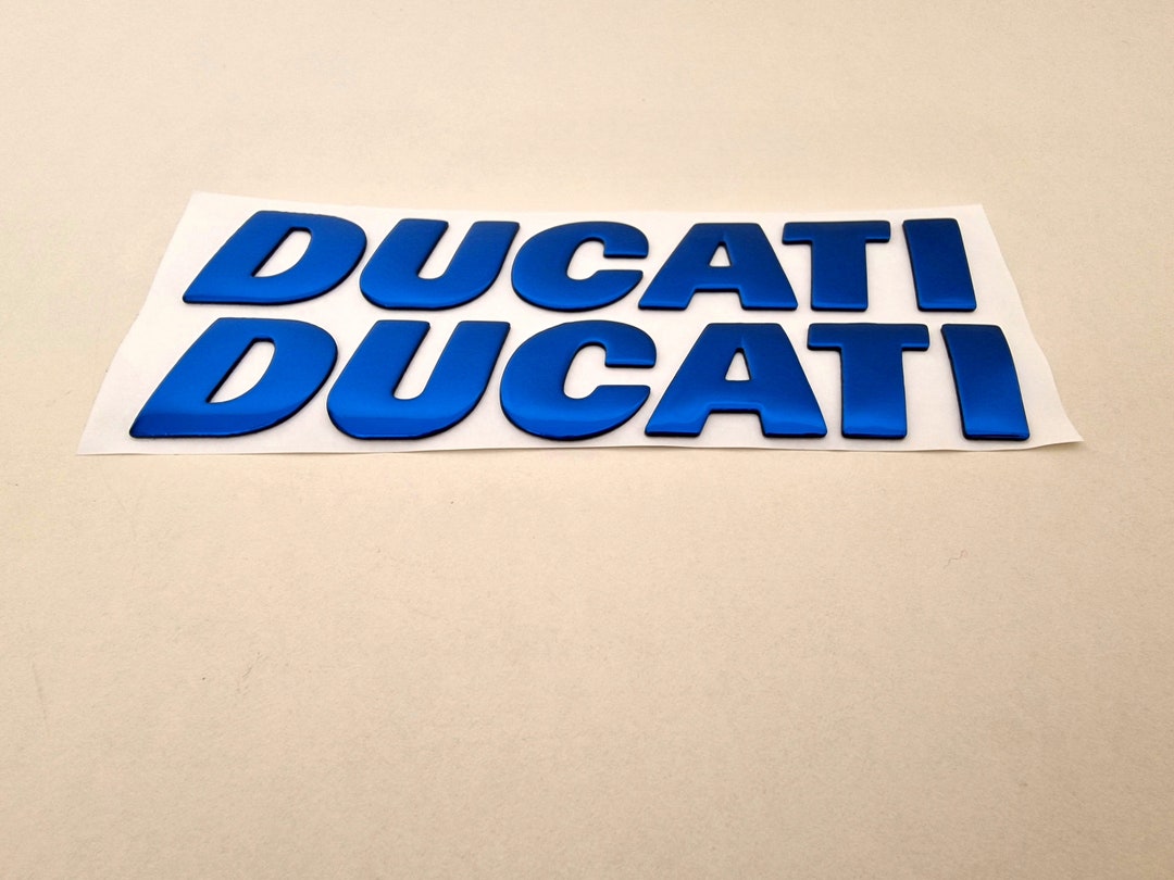 Ducati 3D Blue Badge Sticker Graphic Decal Logo Emblem Autocollant ...