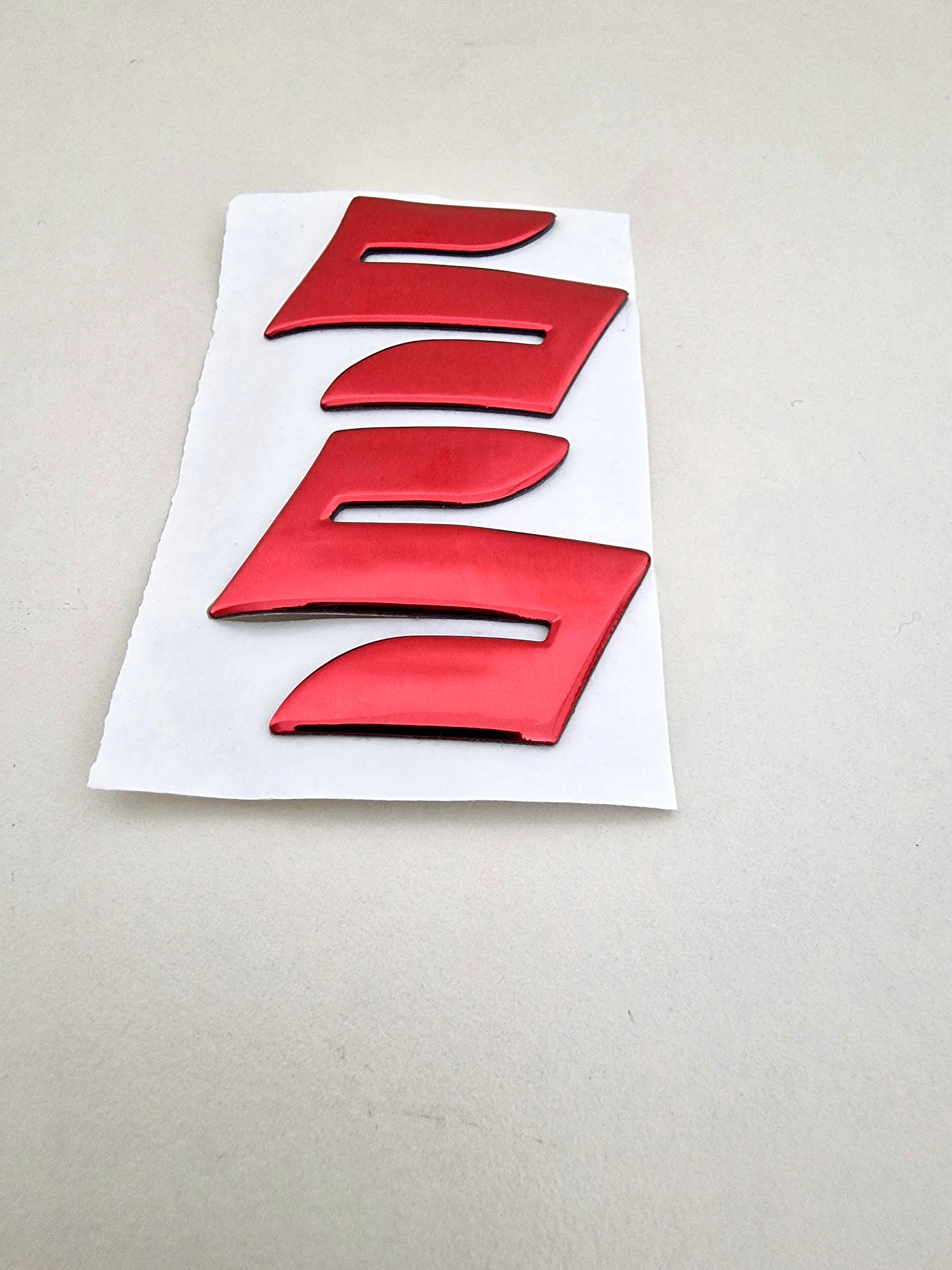 Suzuki Red 3D Badge Logo Stickers Graphics Decals Tank Emblem Gsxr Gsr ...