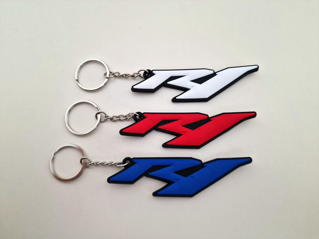 Yamaha R1 3D Soft Rubber Keyring Keychain Badge Logo - Etsy