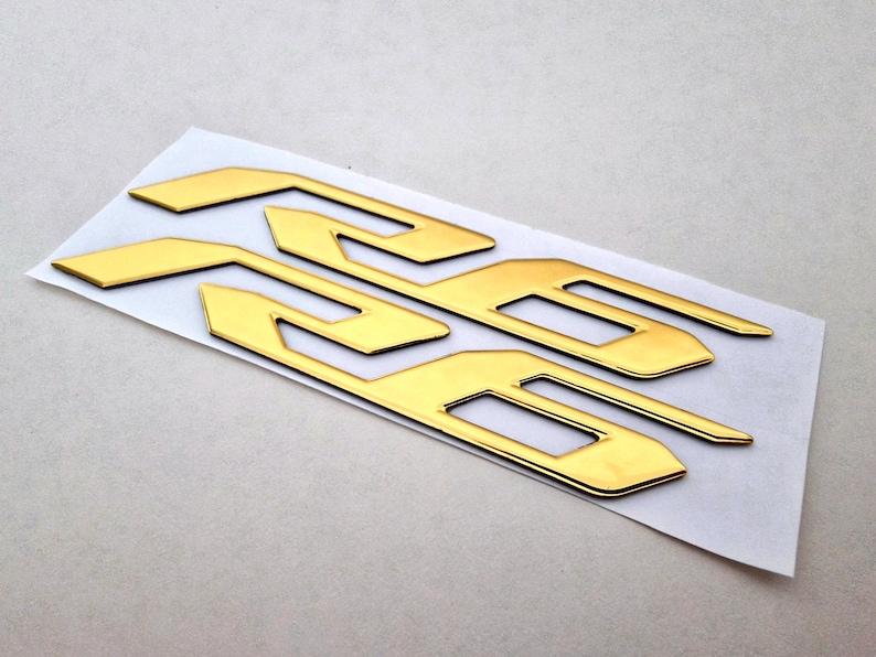 Yamaha R6 Gold 3D Badge Logo Stickers Graphics Decals Emblem - Etsy