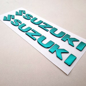 Suzuki Green 3D Badge Logo Stickers Graphics Decals Tank Emblem Gsxr ...