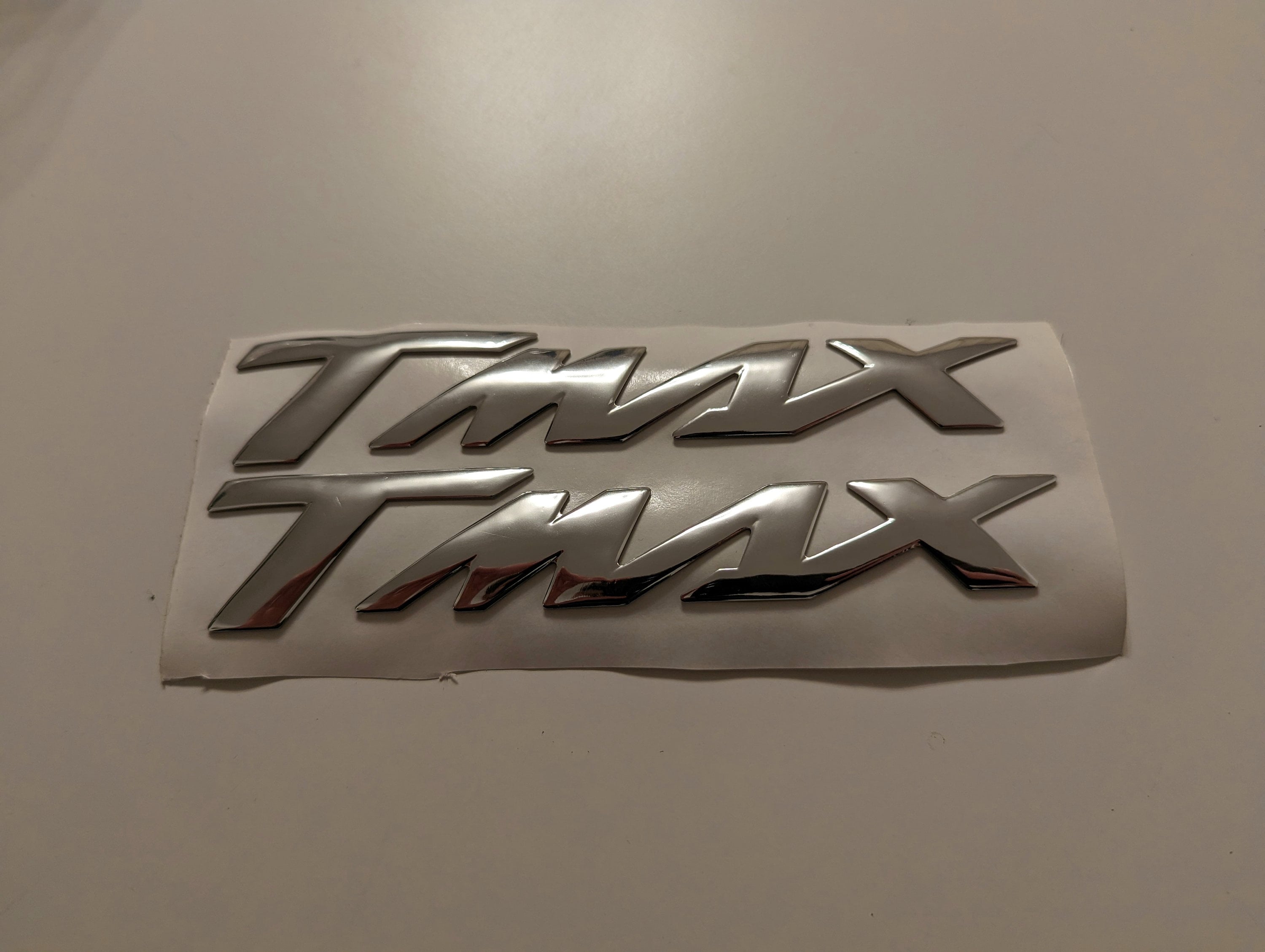 Yamaha Tmax Silver Chrome 3D Badge Logo Stickers Graphics Decals Emblem ...