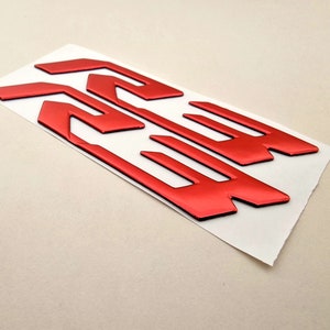 Yamaha R3 Red 3D Badge Logo Stickers Graphics Decals Emblem YZF ...