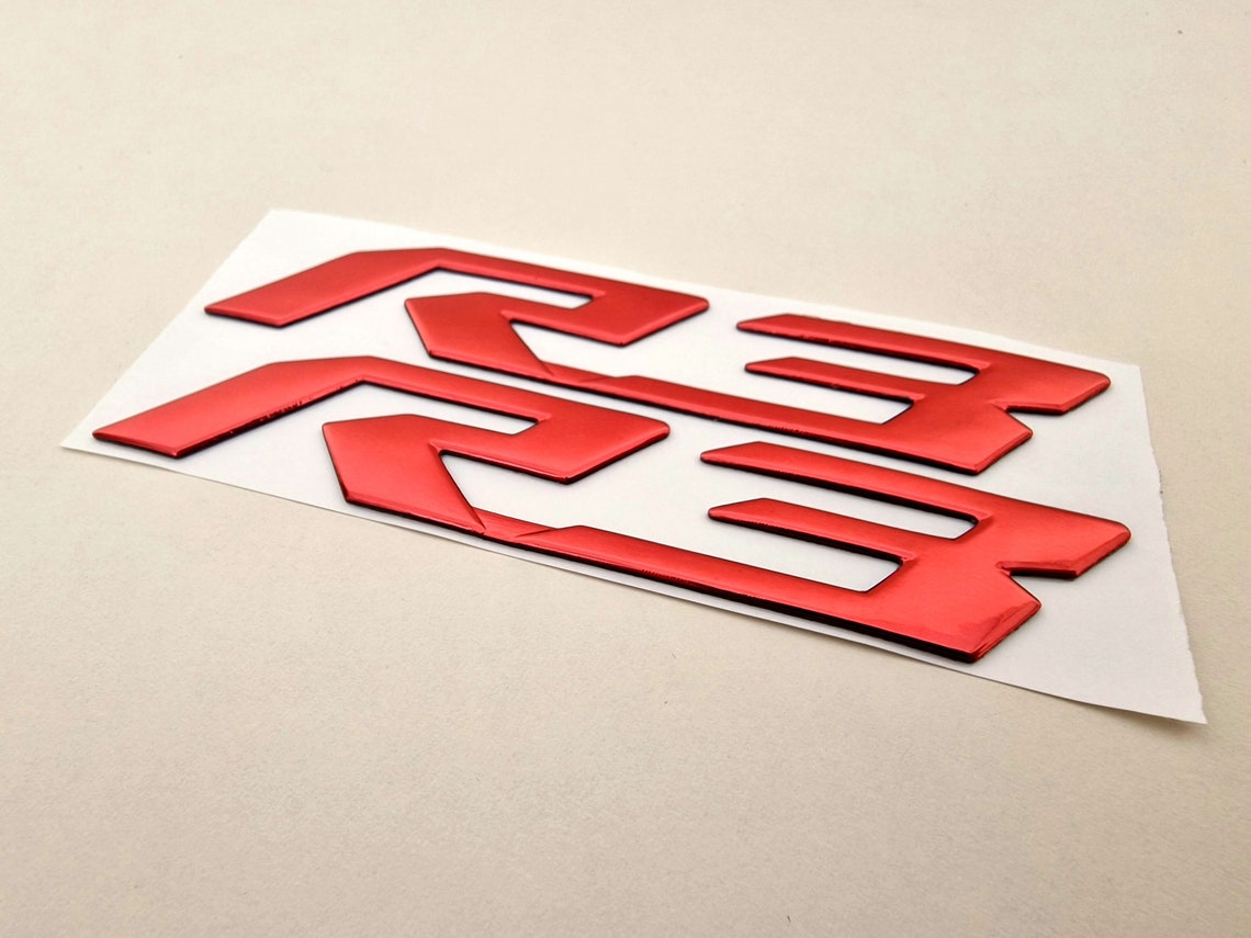 Yamaha R3 Red 3D Badge Logo Stickers Graphics Decals Emblem - Etsy