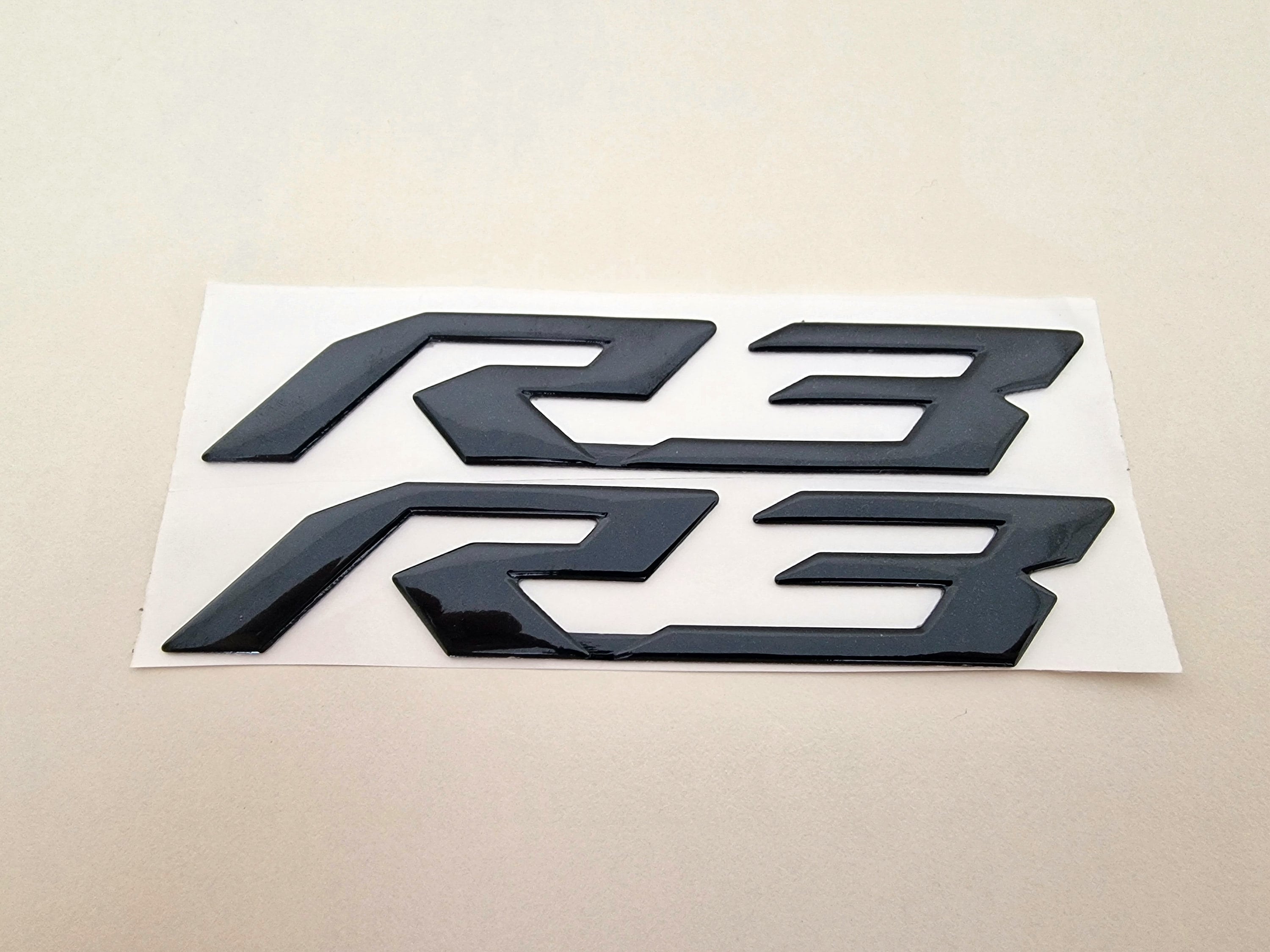 Yamaha R3 Black 3D Badge Logo Stickers Graphics Decals Emblem YZF ...