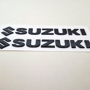 Suzuki Black 3D Badge Logo Stickers Graphics Decals Tank Emblem Gsxr ...