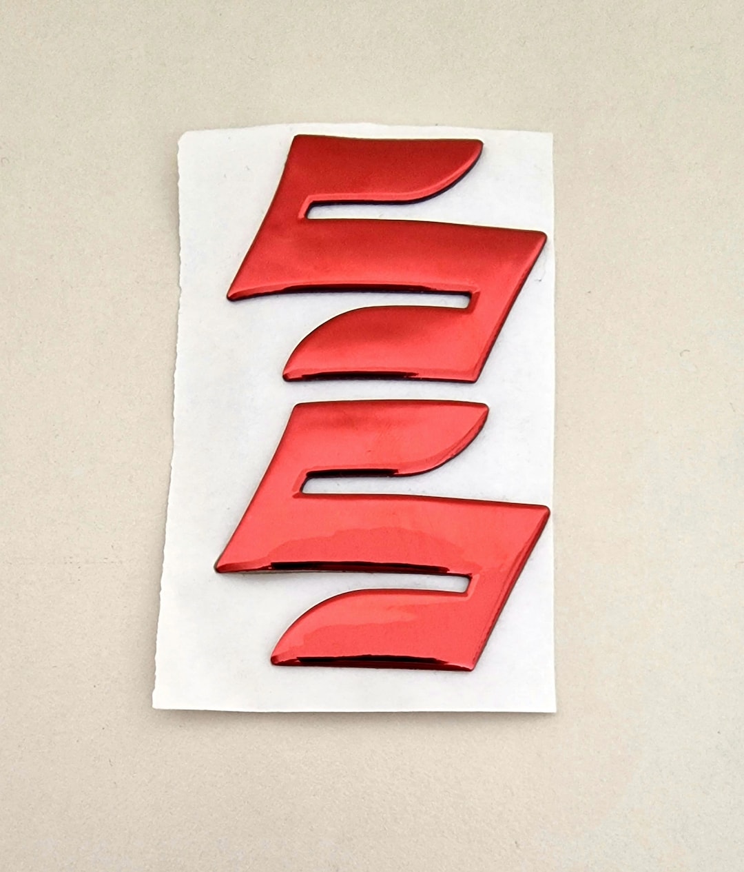 Suzuki Red 3D Badge Logo Stickers Graphics Decals Tank Emblem Gsxr Gsr ...