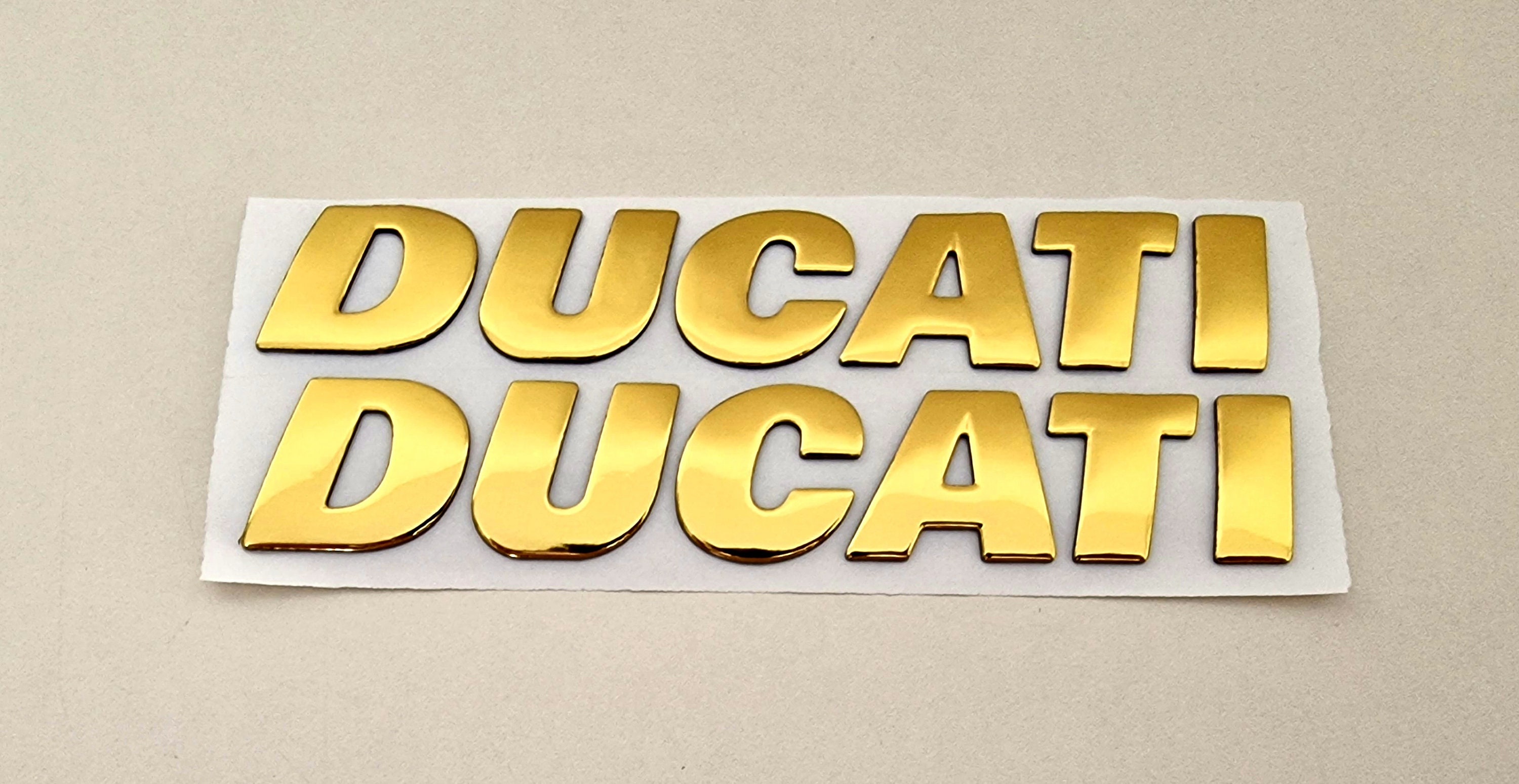 Ducati 3D Gold Badge Sticker Graphic Decal Logo Emblem Autocollant ...