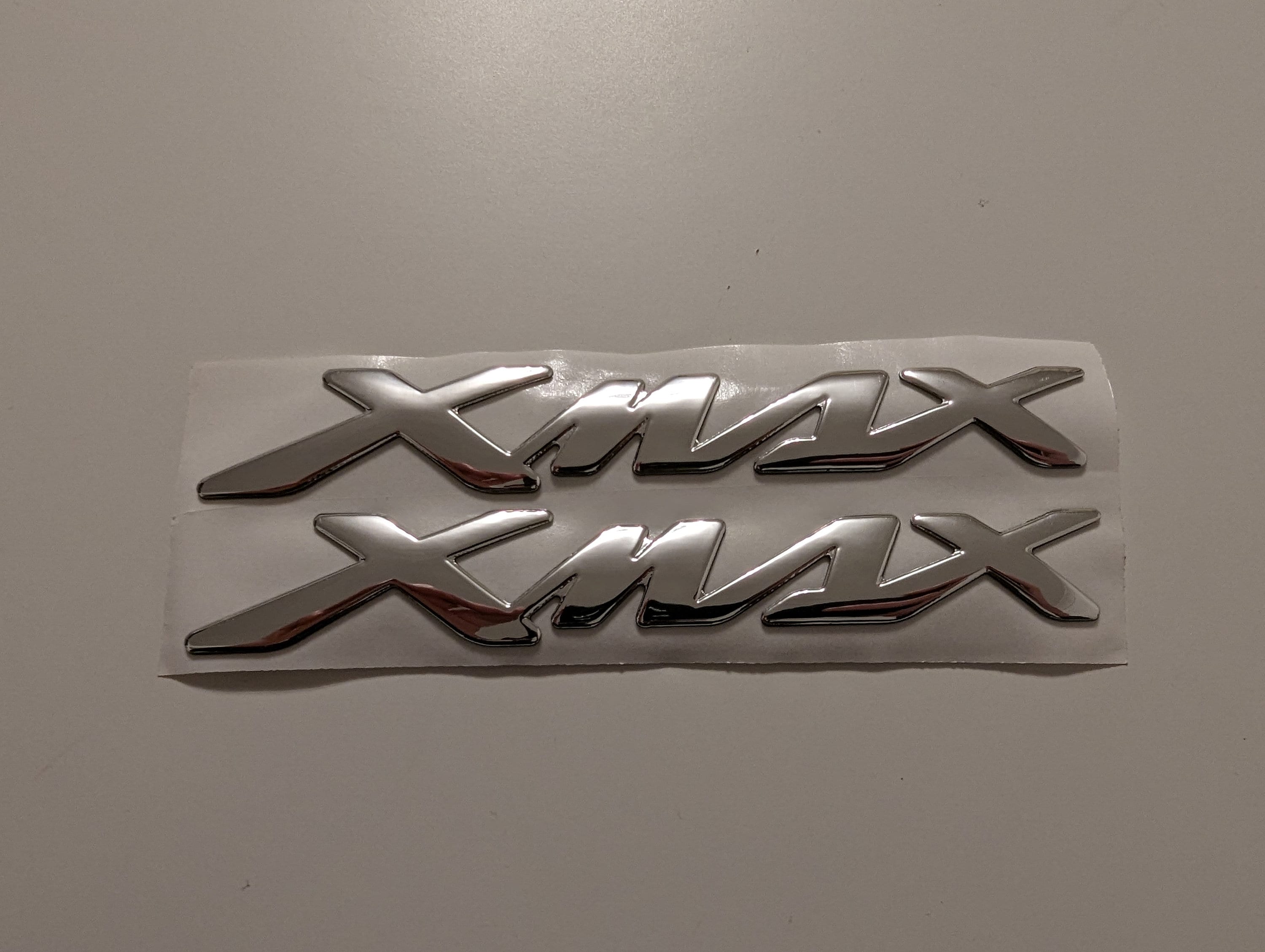 Yamaha Xmax Silver Chrome 3D Badge Logo Stickers Graphics Decals Emblem ...