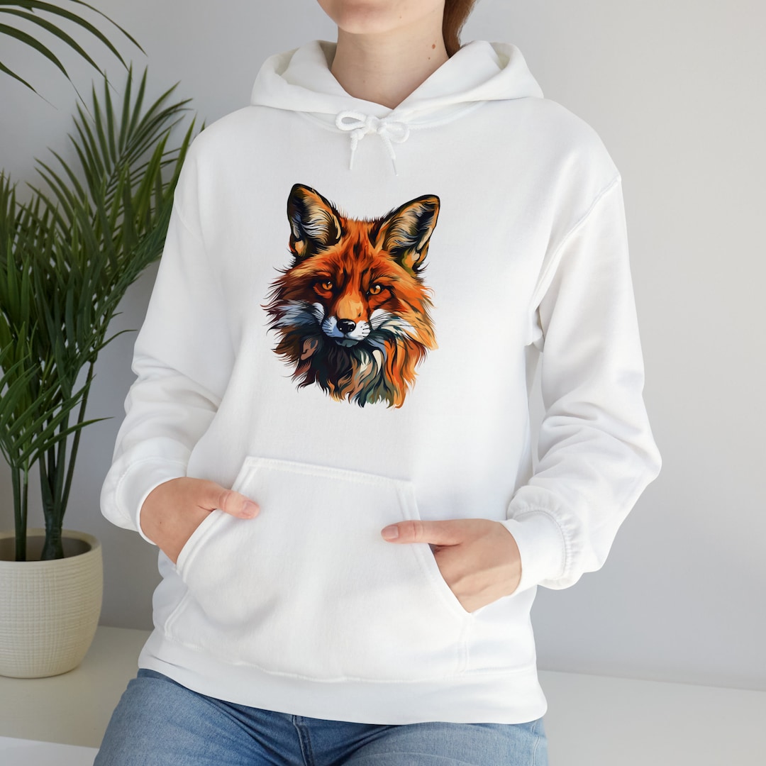 Fox Hoodie, Graphic Hoodie, Hoodie for Women, Hoodie for Men, Hoodie ...