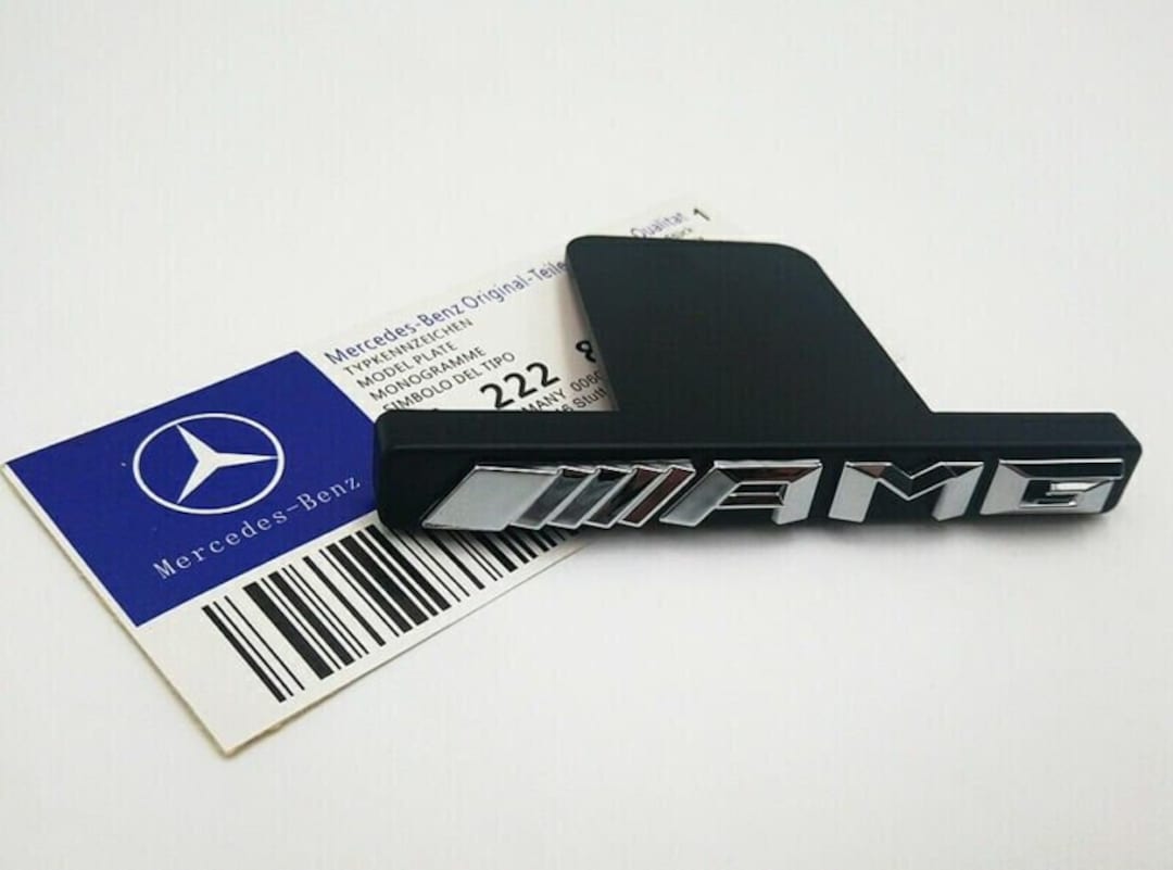 AMG Emblem GT Panamericana Front Grille Chrome Badge Mercedes Benz C43 ...