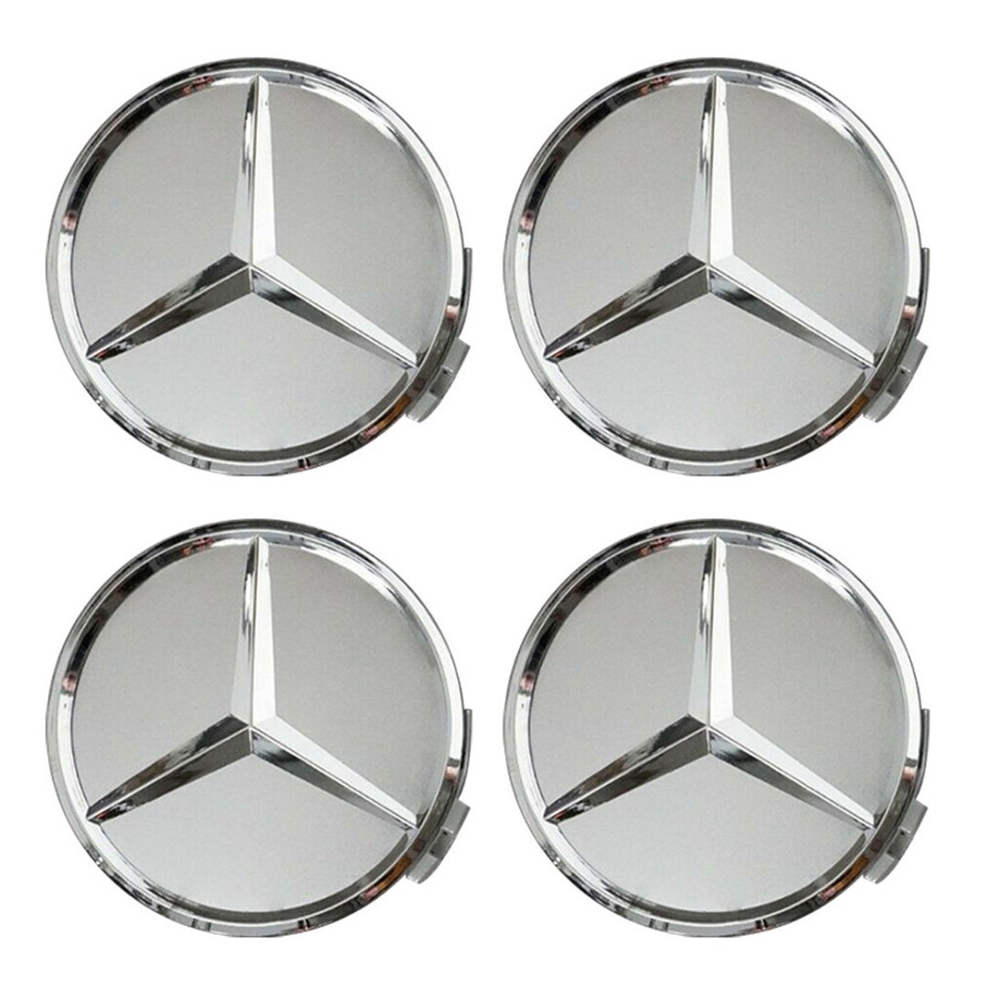 4 X Mercedes Gray Alloy Wheel Centre Hub Caps 75mm A B C E S M - Etsy